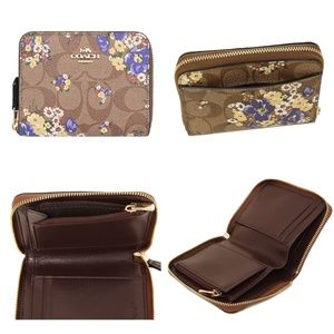 Coach | Bags | Coach Nwt Small Zip Around Wallet In Signature | Poshmark